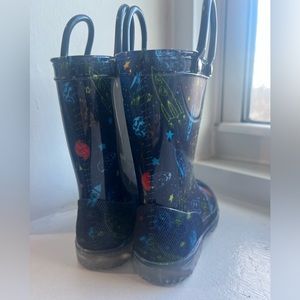 Max + Jake | Shoes | Outer Space Light Up Kids Rainboots | Poshmark